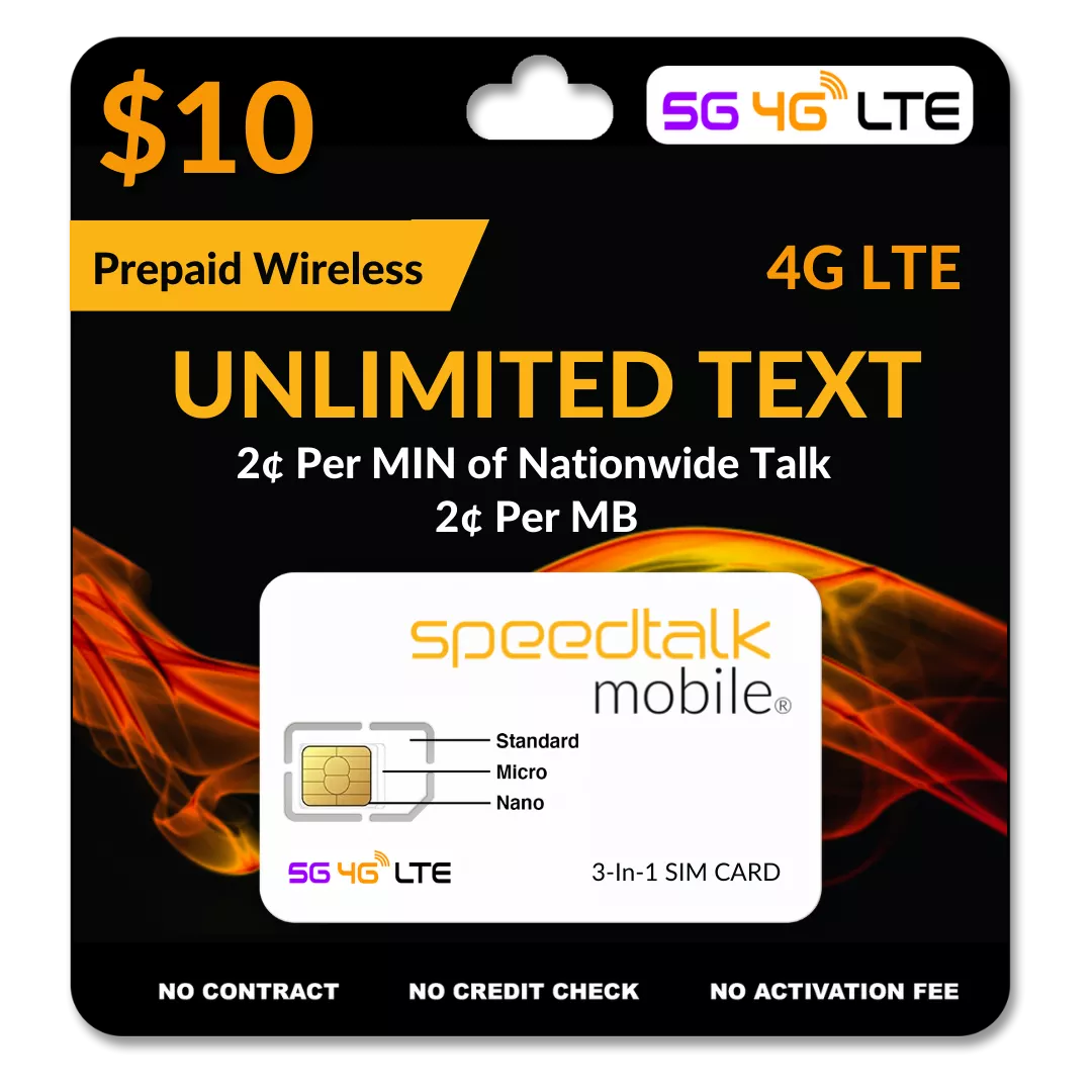 $10 True PrePaid PayGo Plan